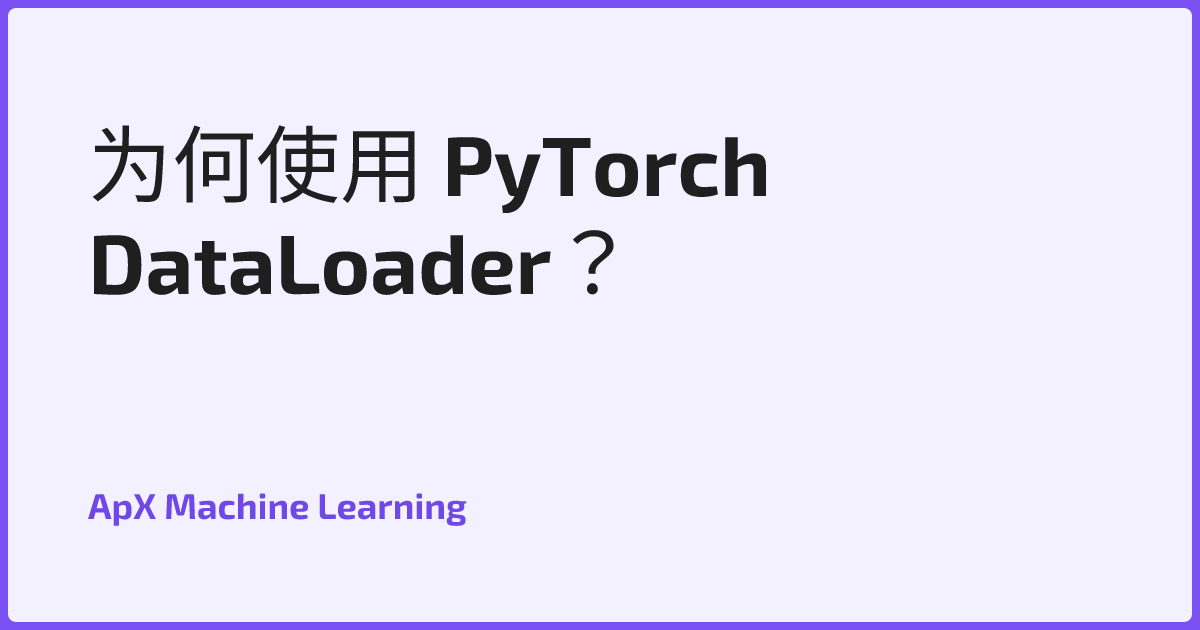 为何使用 PyTorch DataLoader？