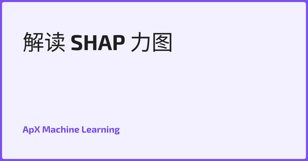 解读 SHAP 力图