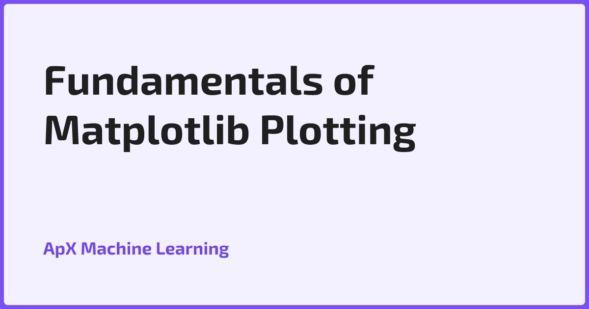 Quiz for Fundamentals of Matplotlib Plotting | ApX Machine Learning