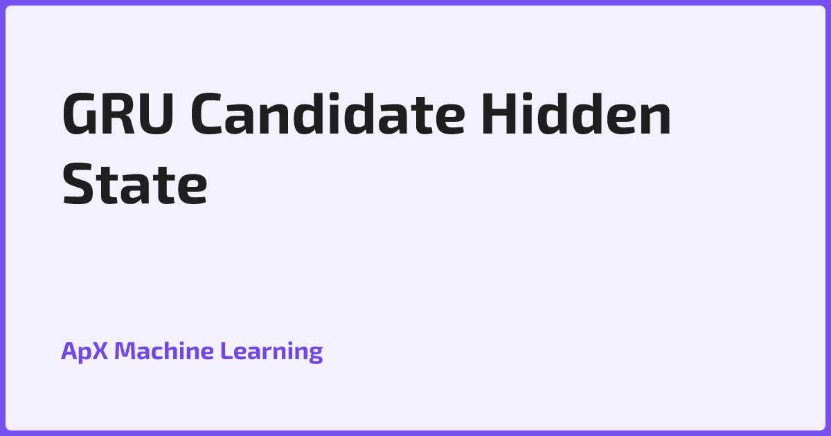GRU Candidate Hidden State