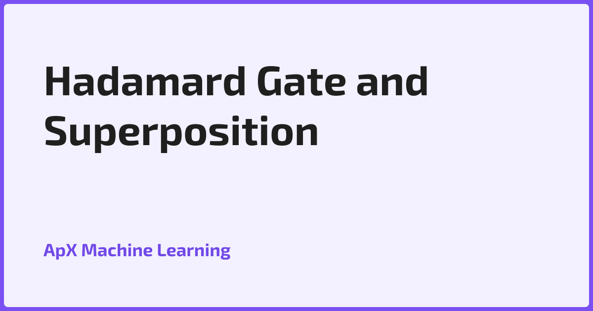 Hadamard Gate and Superposition