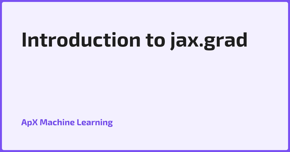 Introduction to jax.grad