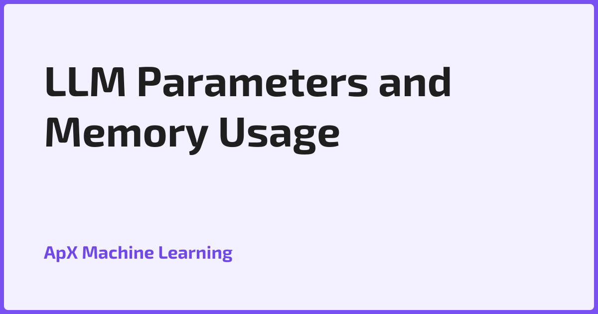 LLM Parameters and Memory Usage