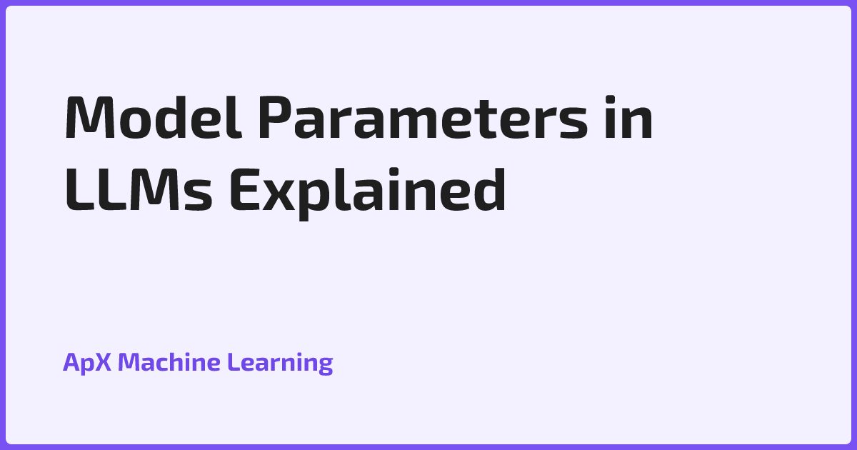Model Parameters in LLMs Explained