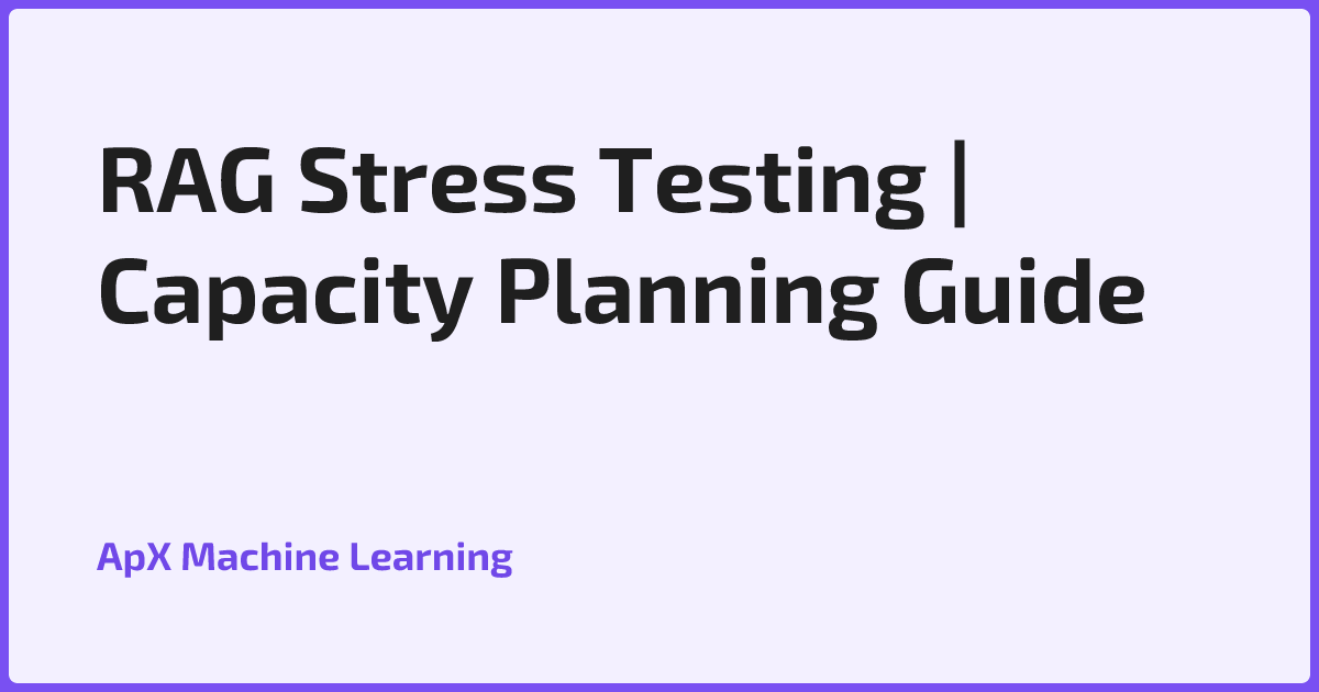 RAG Stress Testing | Capacity Planning Guide