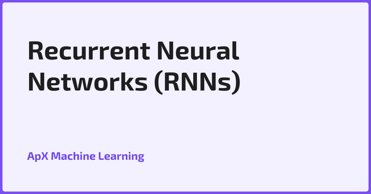 Quiz for Recurrent Neural Networks (RNNs) | ApX Machine Learning