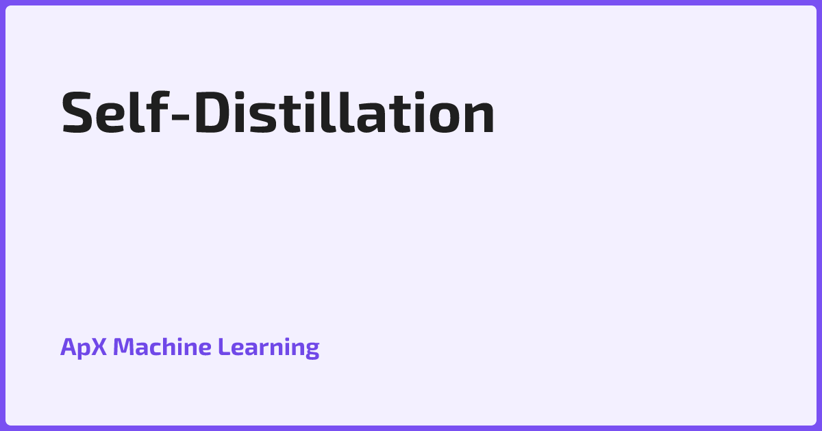 Self-Distillation & Data Augmentation