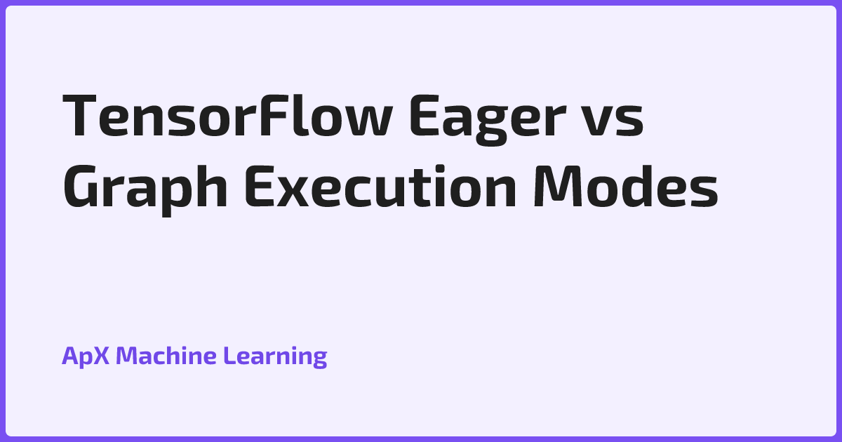 TensorFlow Eager vs Graph Execution Modes