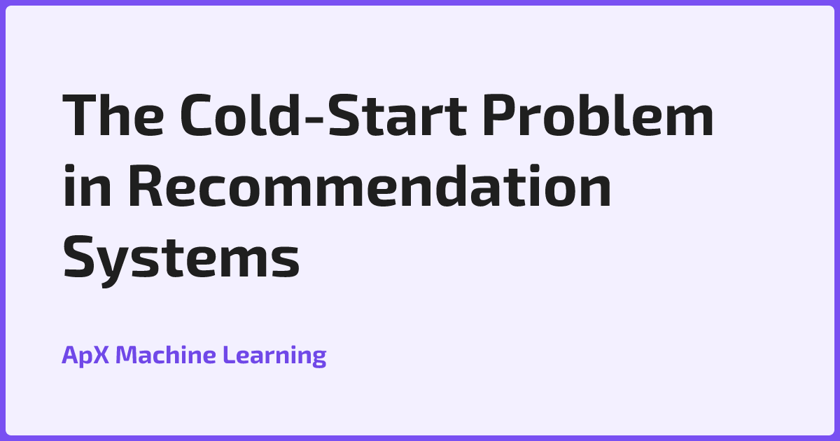 The Cold-Start Problem in Recommendation Systems
