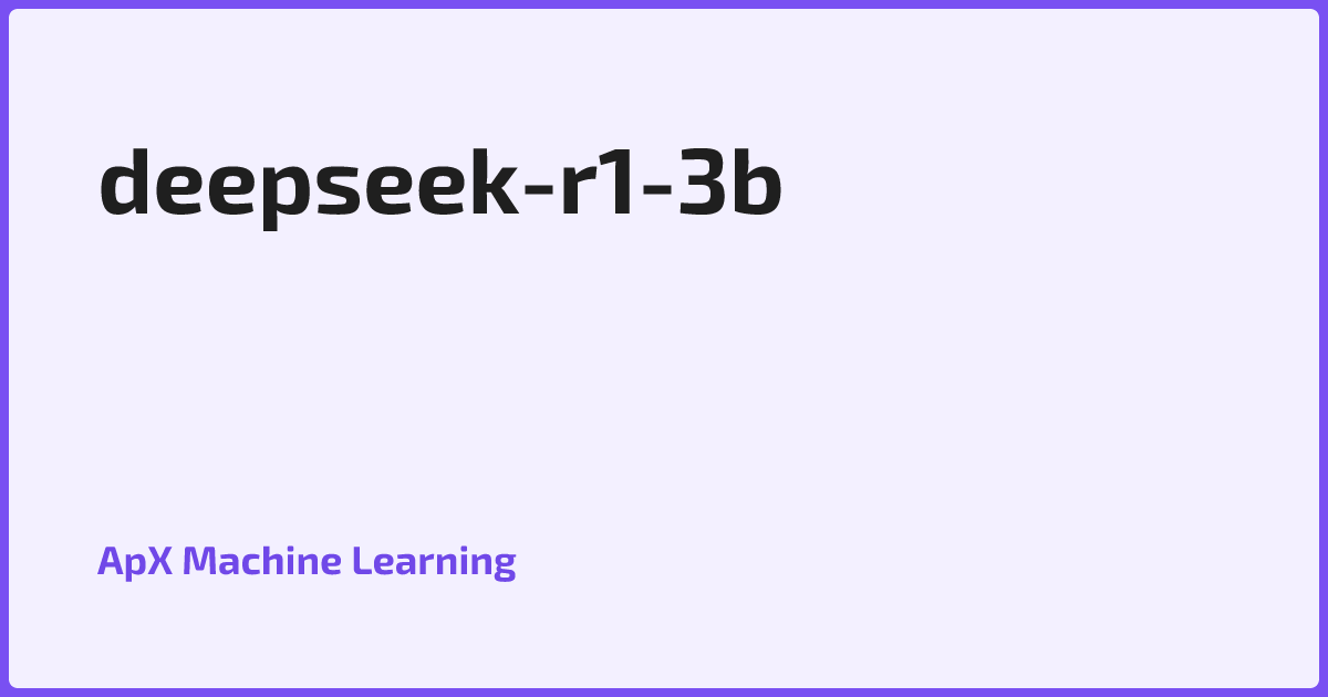 DeepSeek-R1 3B: Specifications and GPU VRAM Requirements