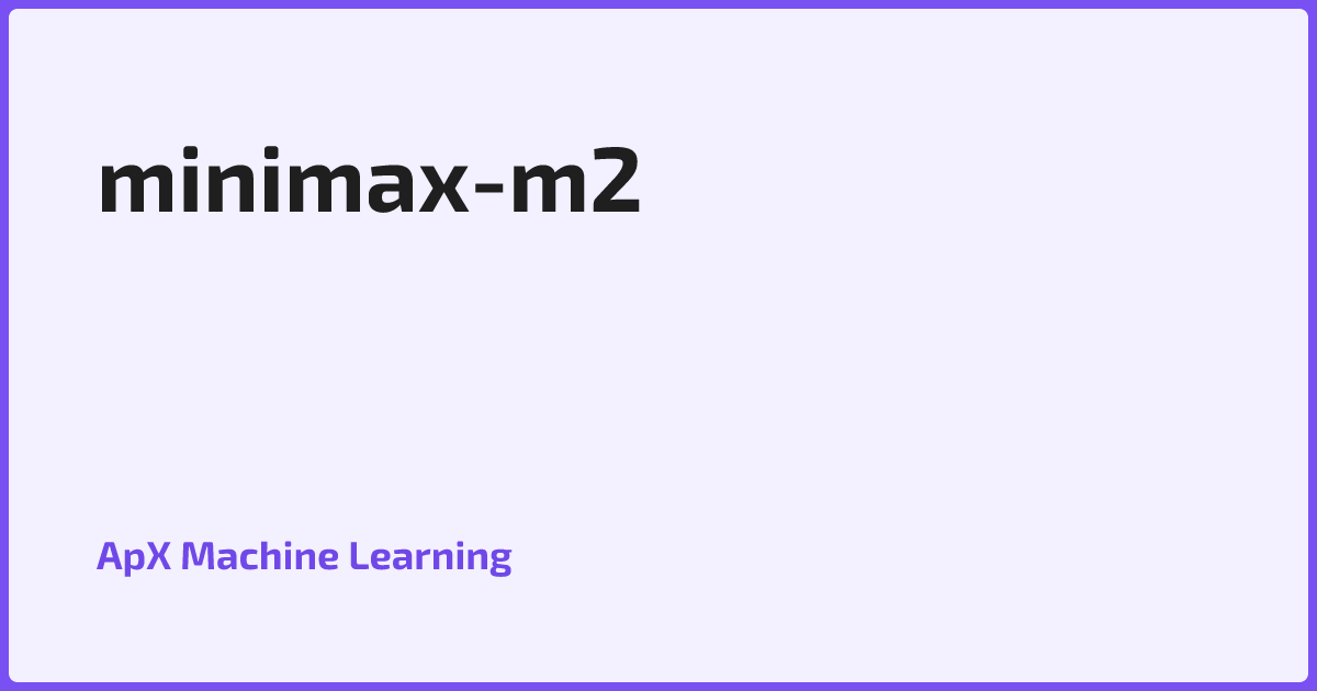 MiniMax M2: Specifications and GPU VRAM Requirements