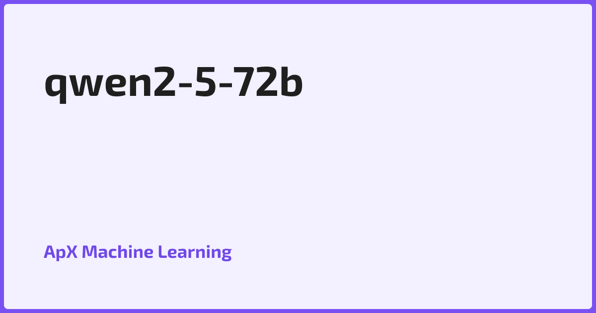 Qwen2.5-72B: Specifications and GPU VRAM Requirements